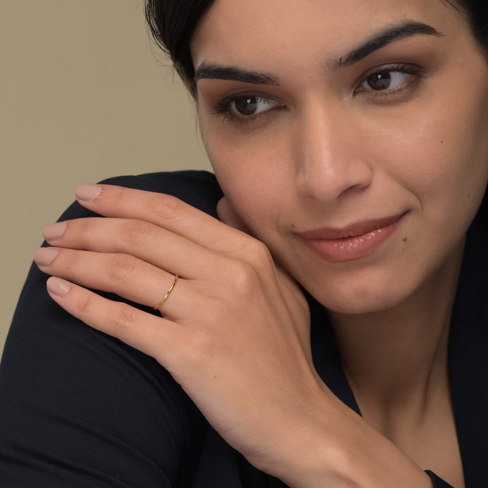 Buy Smooth Thin Stacking Ring online- Palmonas – PALMONAS