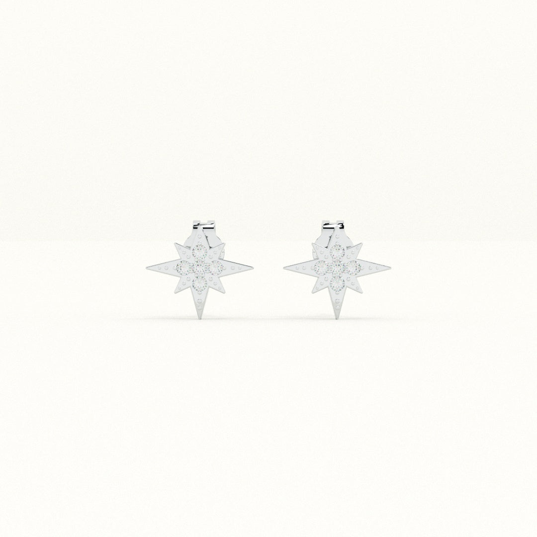 Cosmic Dust Star 925 Sterling Silver Studs – PALMONAS