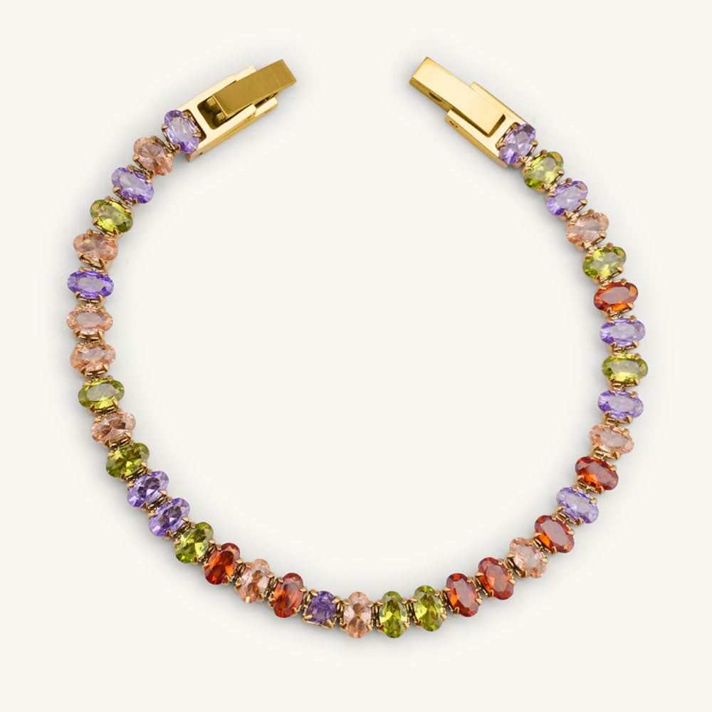 Rainbow Radiance Tennis Bracelet – PALMONAS