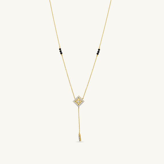 Buy Anika Diamond Mangalsutra | Gold Vermeil – PALMONAS