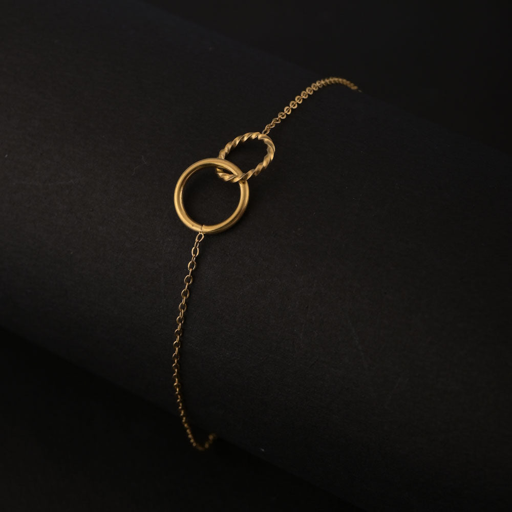 Buy Double Rings Bracelet- 18k Gold Plated – PALMONAS