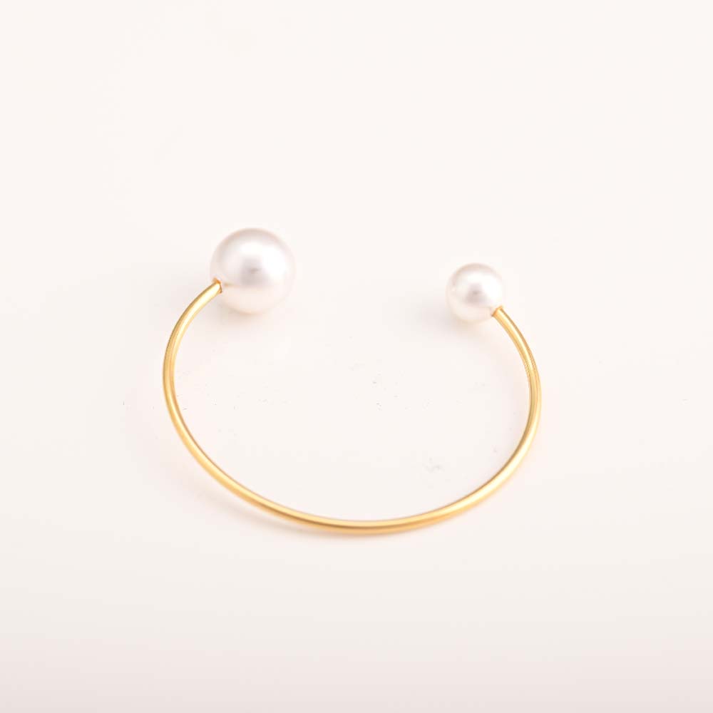 Buy Pearl Cuff Bangle Bracelet online- Palmonas – PALMONAS