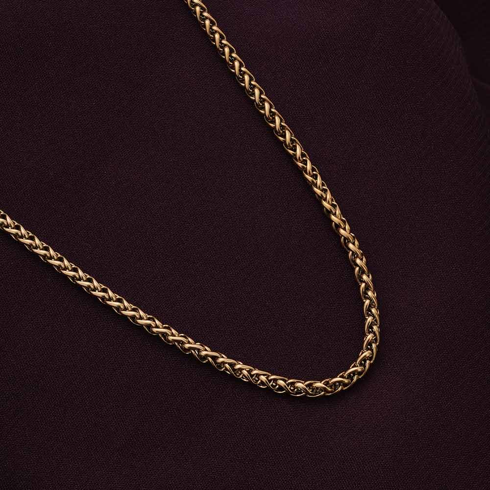 Buy Wheat Chain Necklace | Gold Plating – PALMONAS
