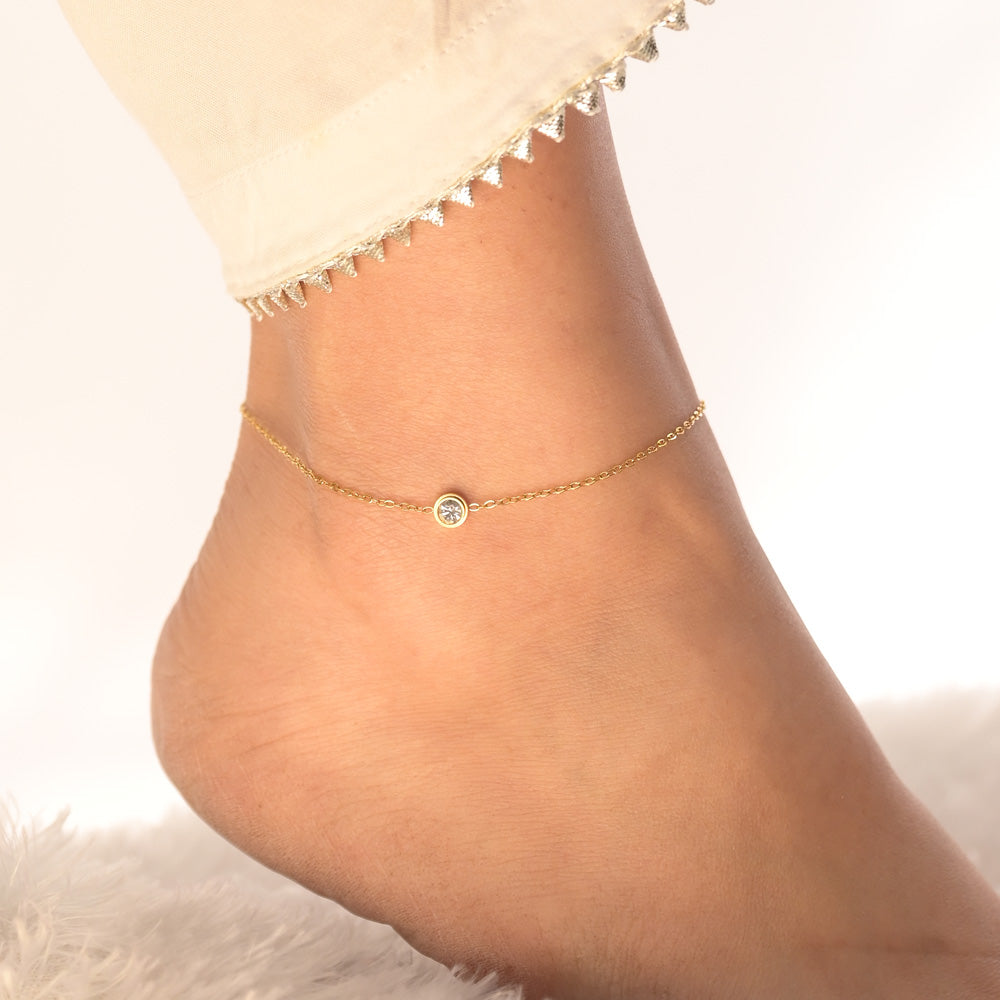 Buy Dainty Diamond Anklet online- Palmonas – PALMONAS