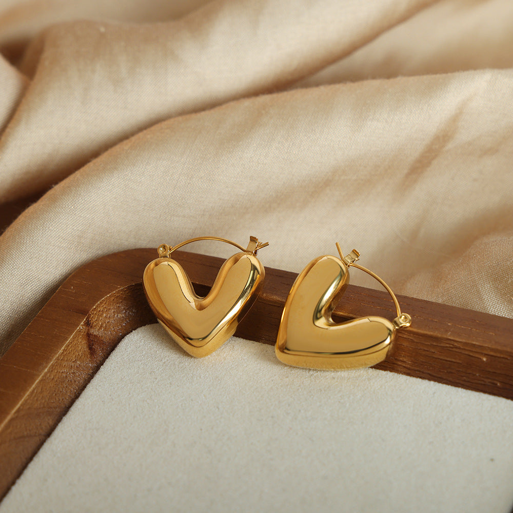Golden Heart Love Hoops – PALMONAS