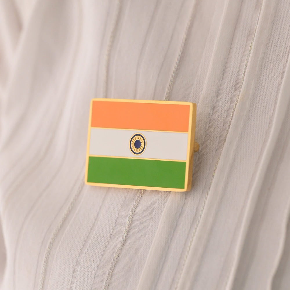 Buy Indian Flag Lapel Pin- 18k Gold Plated – PALMONAS