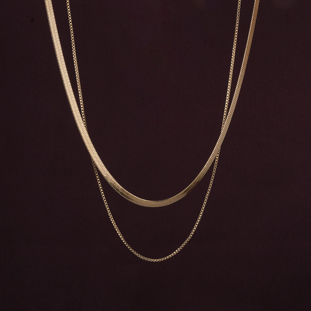 Buy Double Chain Delight Necklace online- Palmonas – PALMONAS