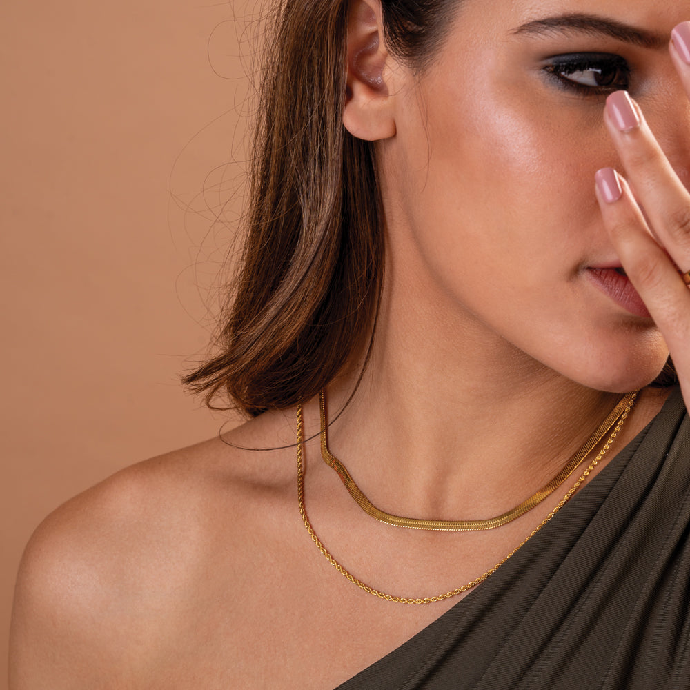 Buy Rope N Snake Chain | Gold Plating – PALMONAS