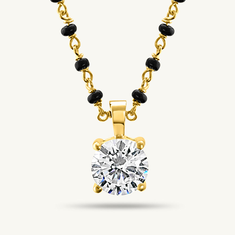 Buy Royal Diamond Mangalsutra | 18K Gold Tone Plated – PALMONAS