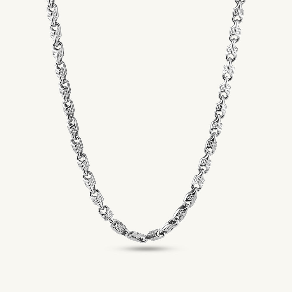 Interlocking Link 925 Silver Chain – PALMONAS