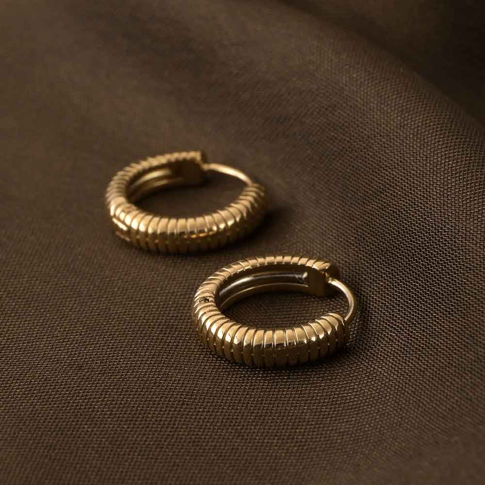 Classic Textured Hoops – PALMONAS