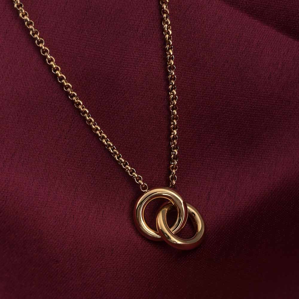 InterLock Gold Chain Necklace – PALMONAS