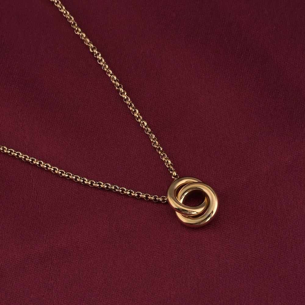 InterLock Gold Chain Necklace – PALMONAS