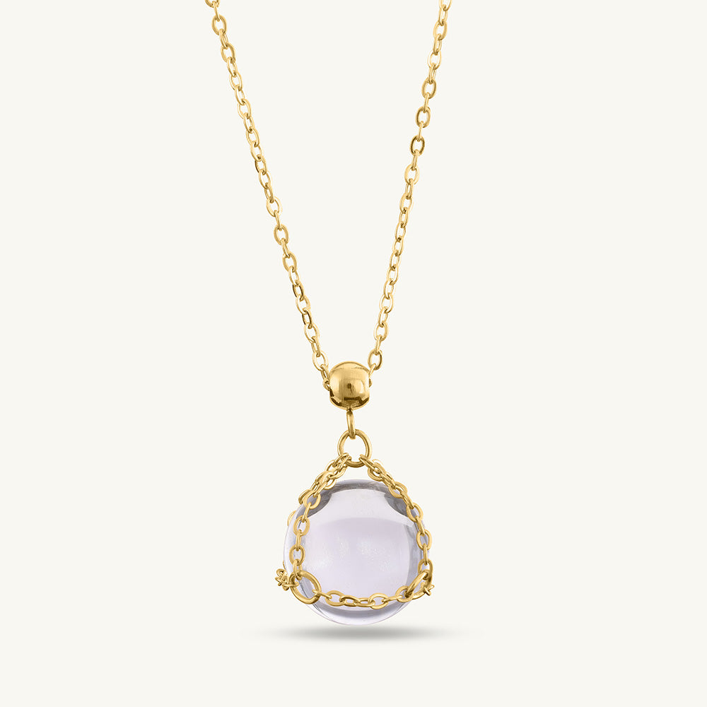 Crystal Eye Catching Chain Necklace – PALMONAS