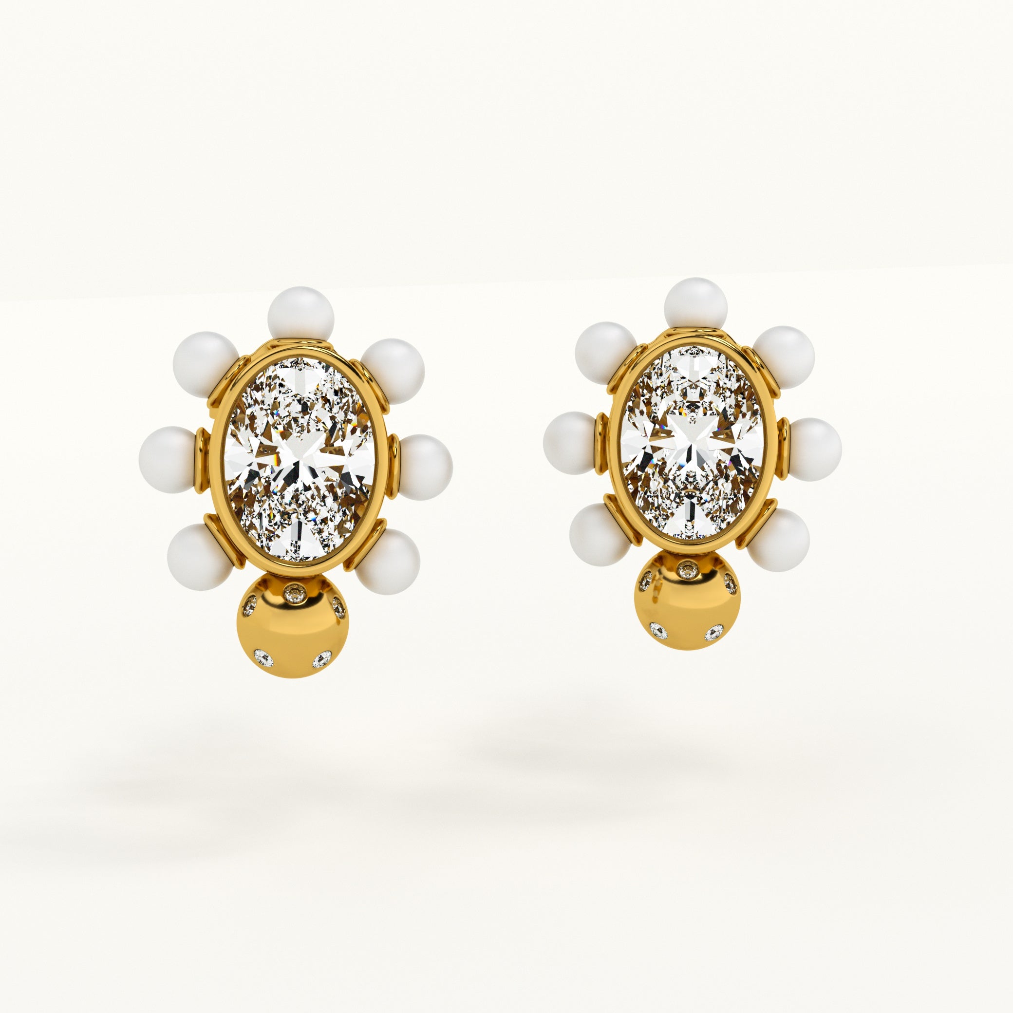 Dazzling Drizzle Stud Earrings – PALMONAS