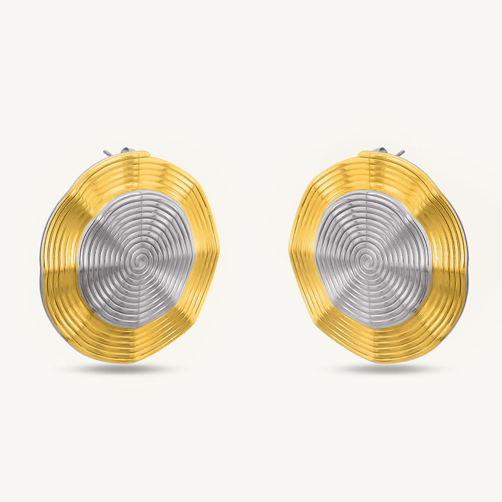 Circular Coils Stud Earrings – PALMONAS