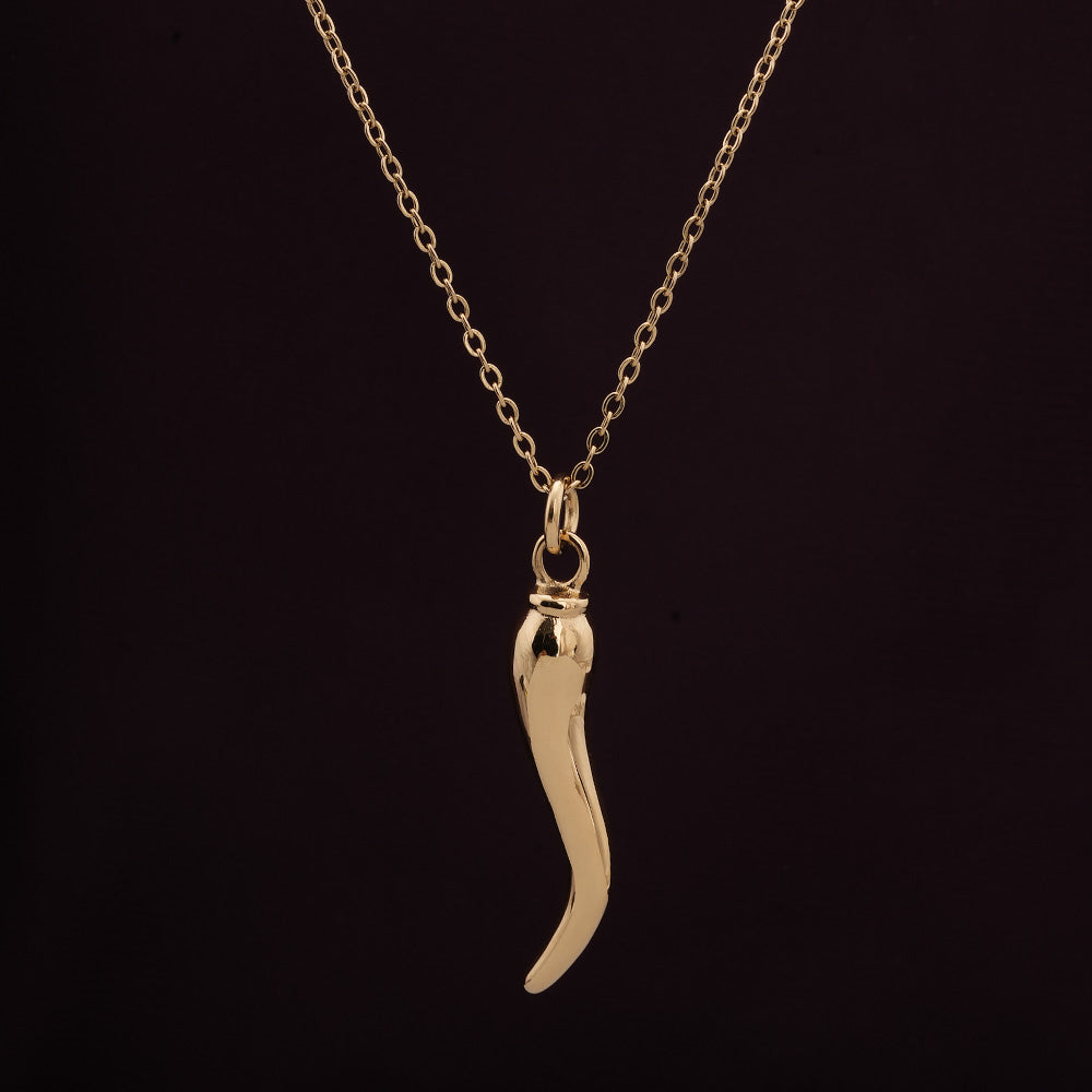 Elegant Gold Chili Pepper Pendant Necklace – PALMONAS