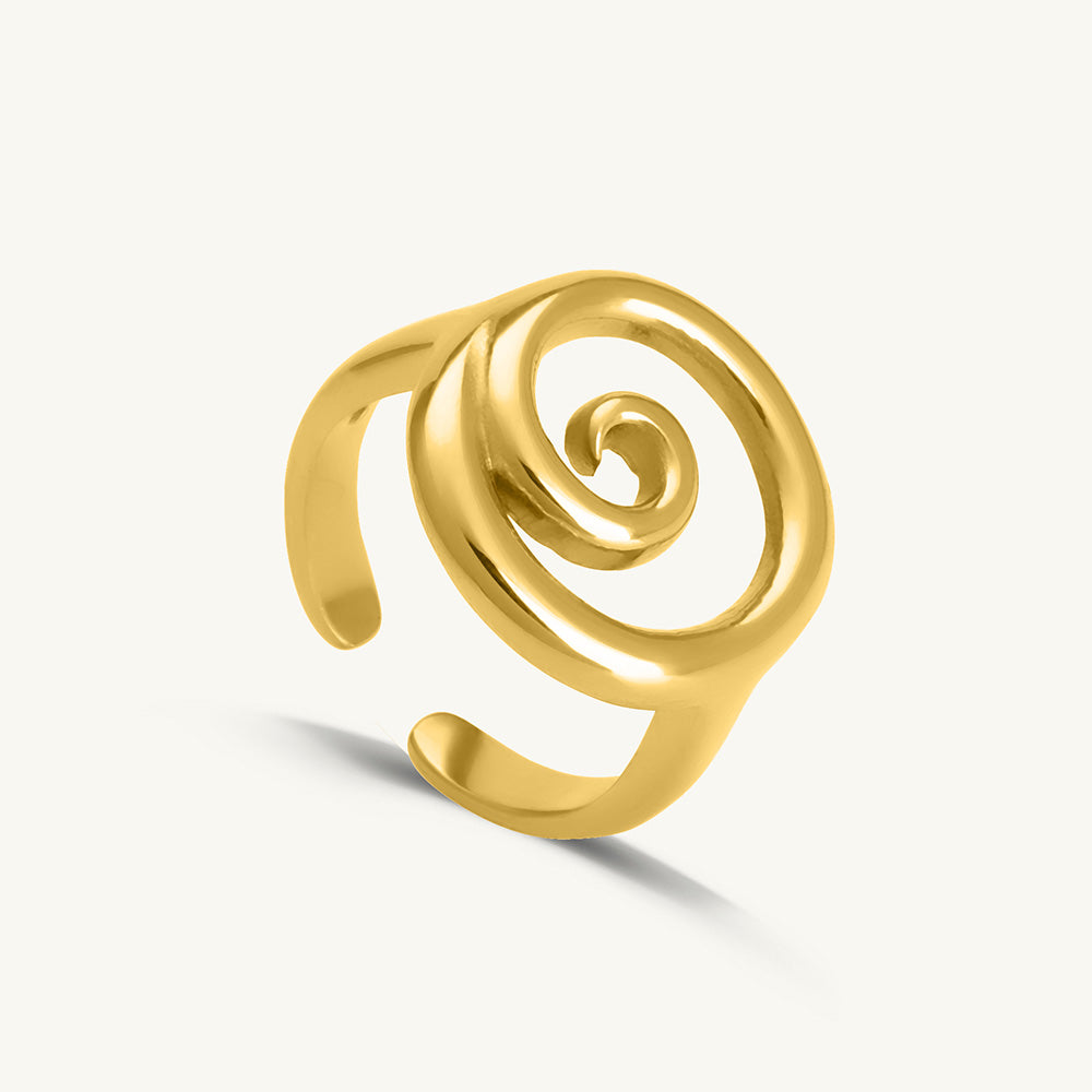 Swirling Symphony Gold Ring – PALMONAS