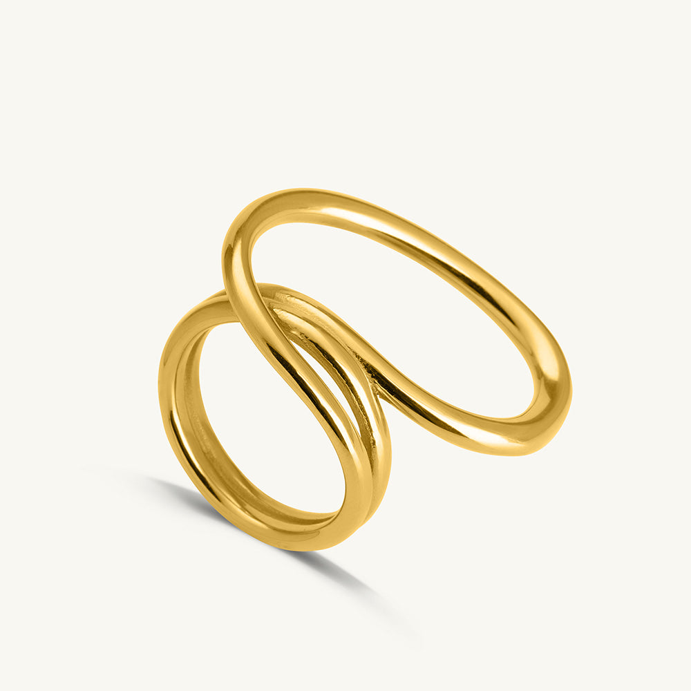Irregular Modern Gold Ring – PALMONAS