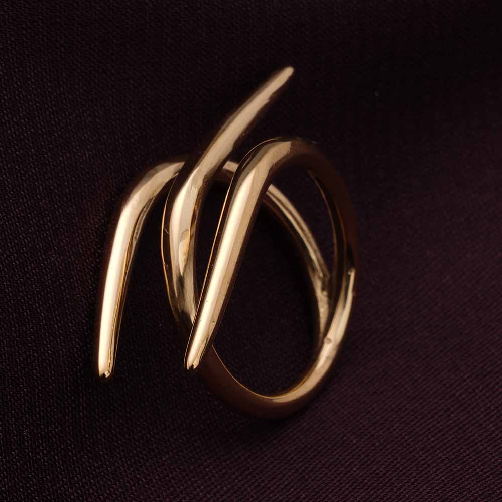 Statement WhirlWind Gold Ring – PALMONAS