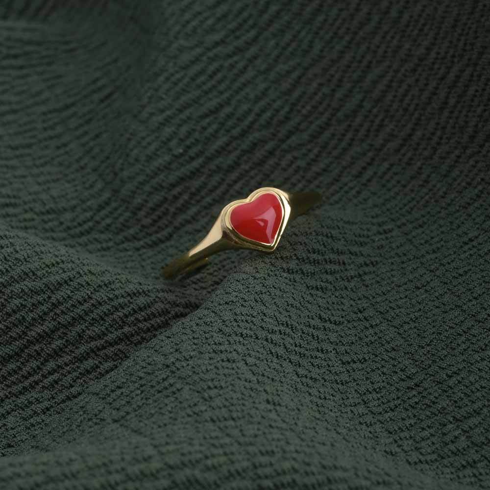 Buy Red Heart Ring | Gold Vermeil – PALMONAS