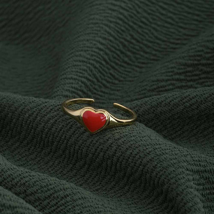 Buy Red Heart Ring | Gold Vermeil – PALMONAS