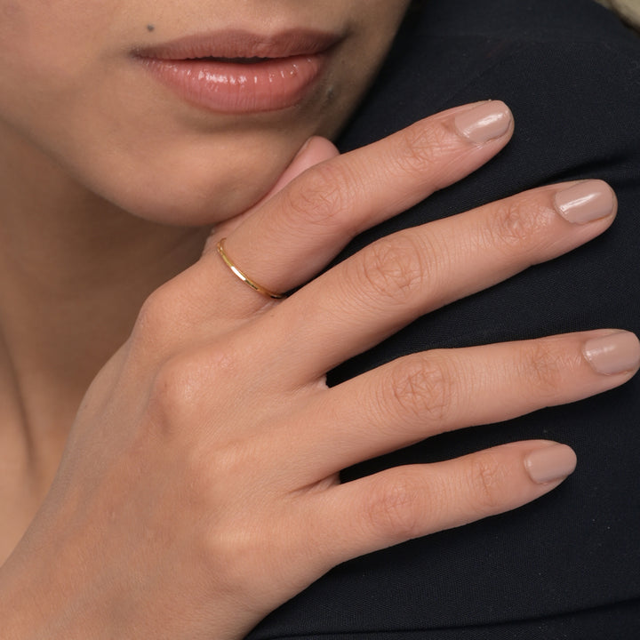 Buy Smooth Thin Stacking Ring online- Palmonas – PALMONAS