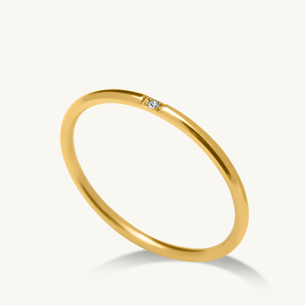 Buy Smooth Thin Stacking Ring online- Palmonas – PALMONAS