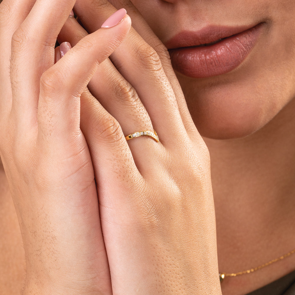 Buy The Chevron Ring | Gold Plating – PALMONAS