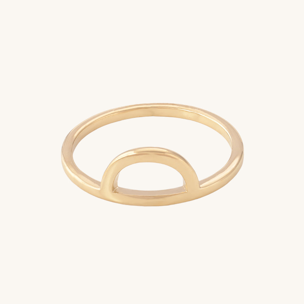 Buy Half Moon Ring- 18k Gold Plated online- Palmonas – PALMONAS