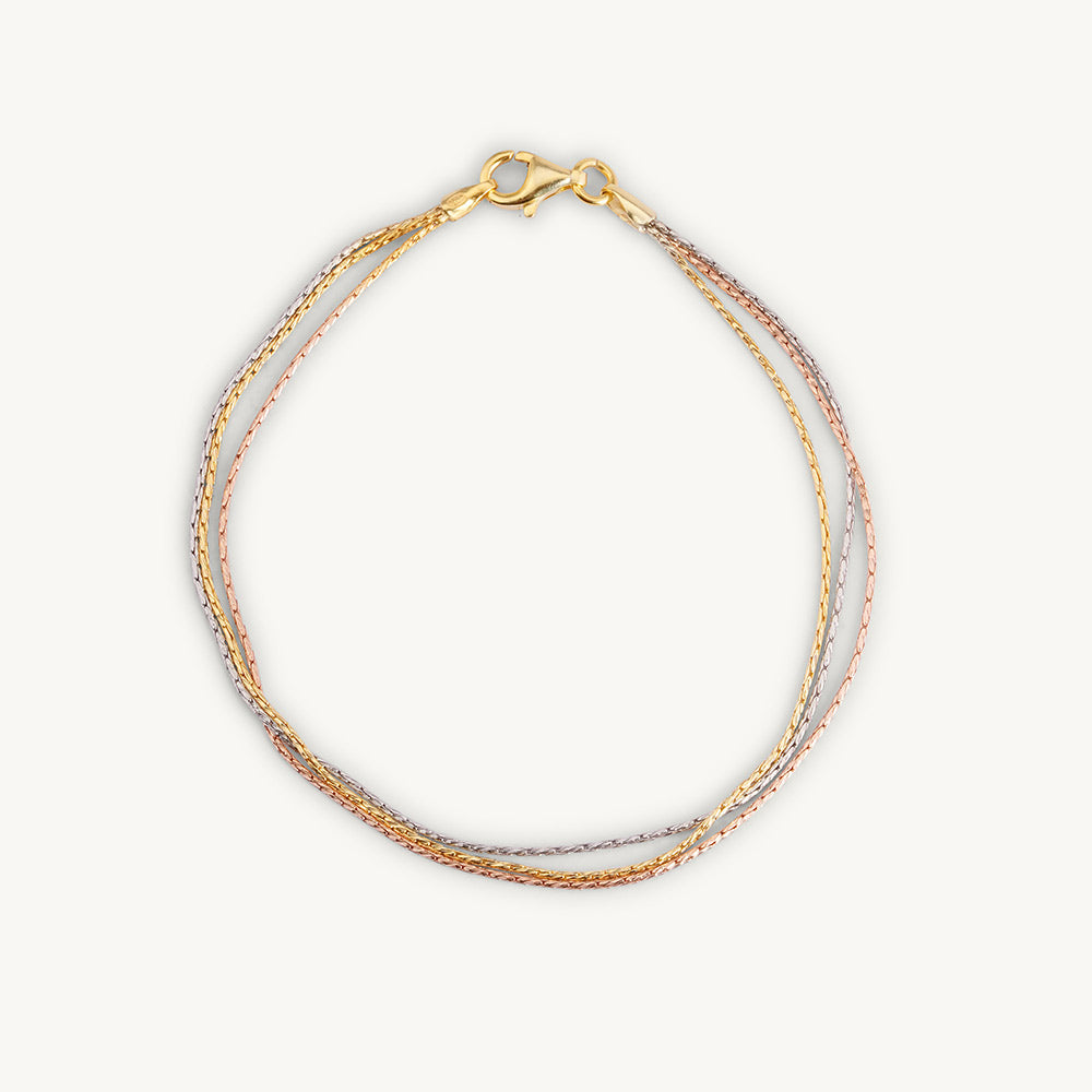 Delicate Multi-Strand 925 Sterling Silver Necklace – PALMONAS