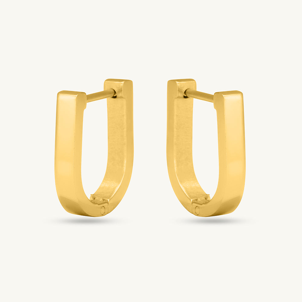 U-Shaped Hoop Earrings – PALMONAS