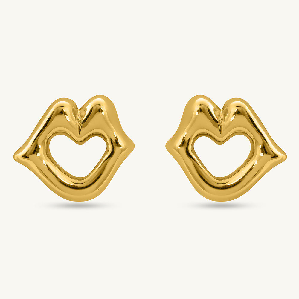 Chic Lips Stud Earrings – PALMONAS