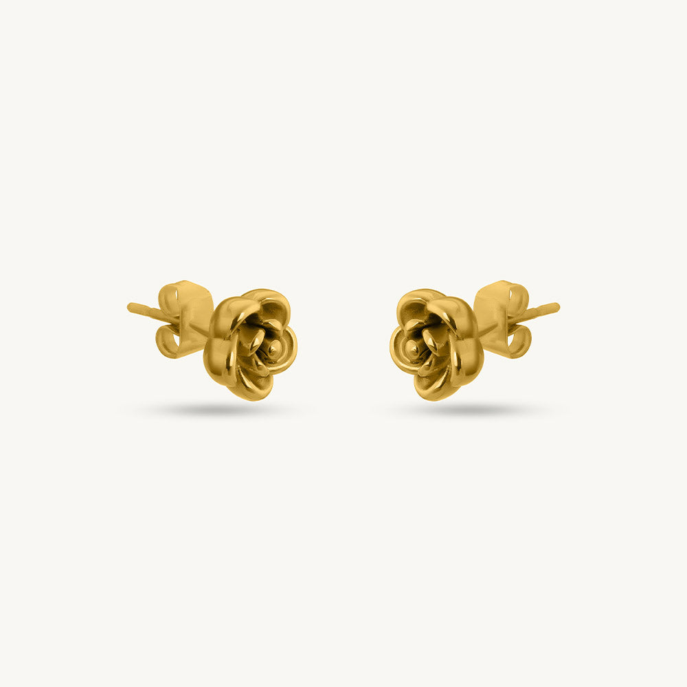 Petalia Gold Studs – PALMONAS