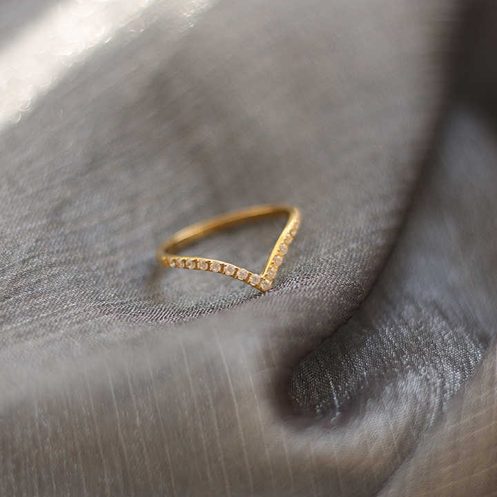 Buy The Chevron Ring | Gold Plating – PALMONAS